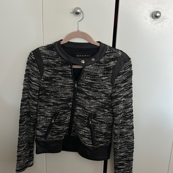 Metaphor | Jackets & Coats | Metaphor Black And White Jacket | Poshmark